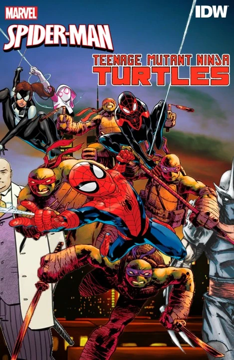 Spider-Man/TMNT Comic Cover | Fandom