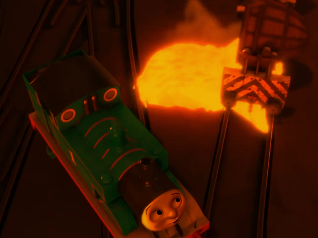 Narrator "Thomas!" said Hurricane. "Look Out!" Hurricane charged ...