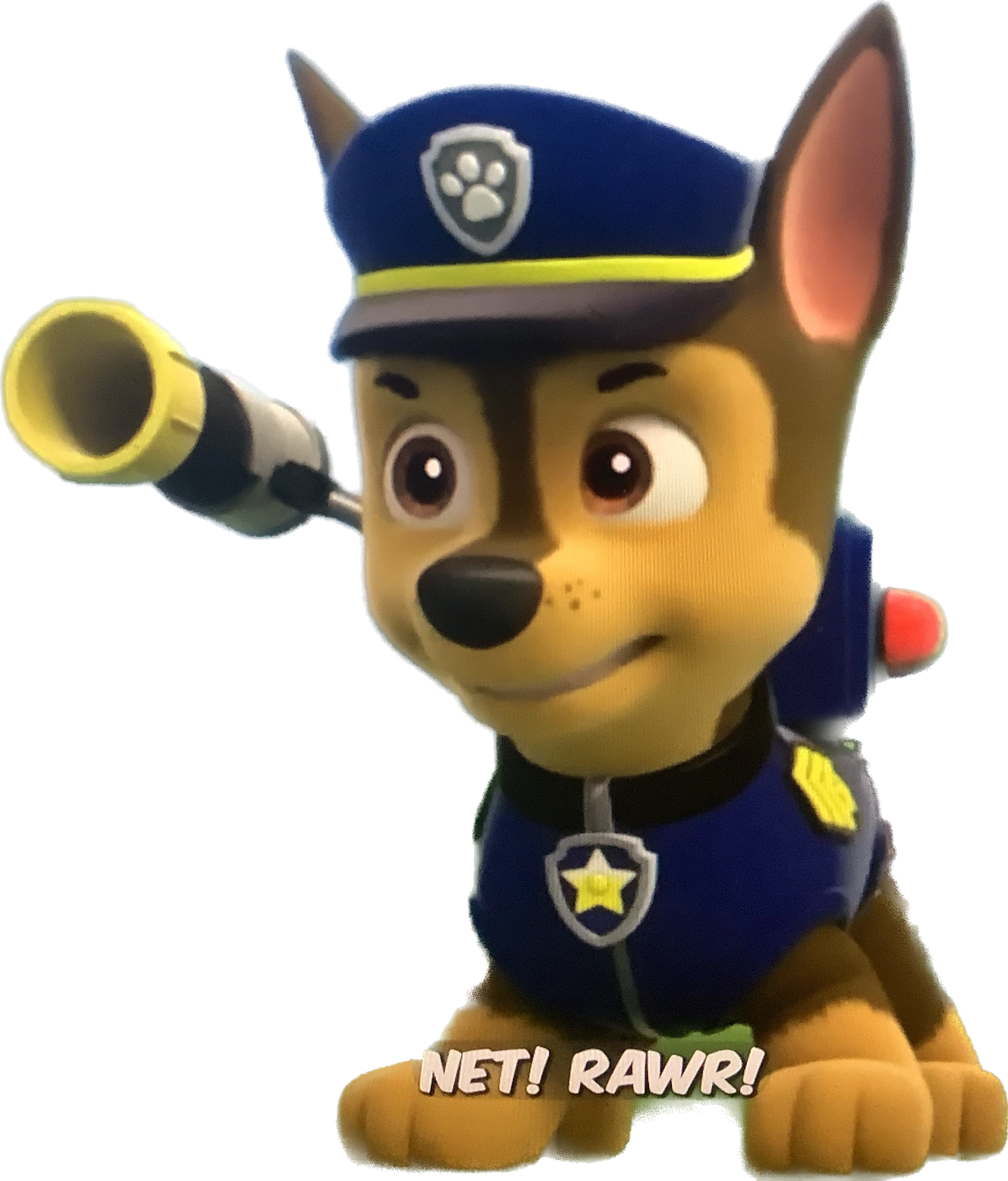 Chase with his pup pack open in no background | Fandom