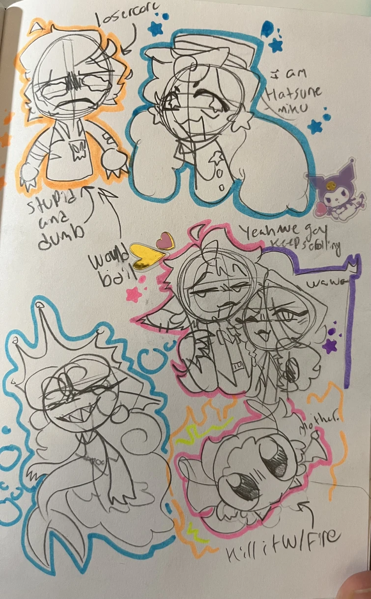 Why pay attention in class when you can absentmindedly doodle pastries ...