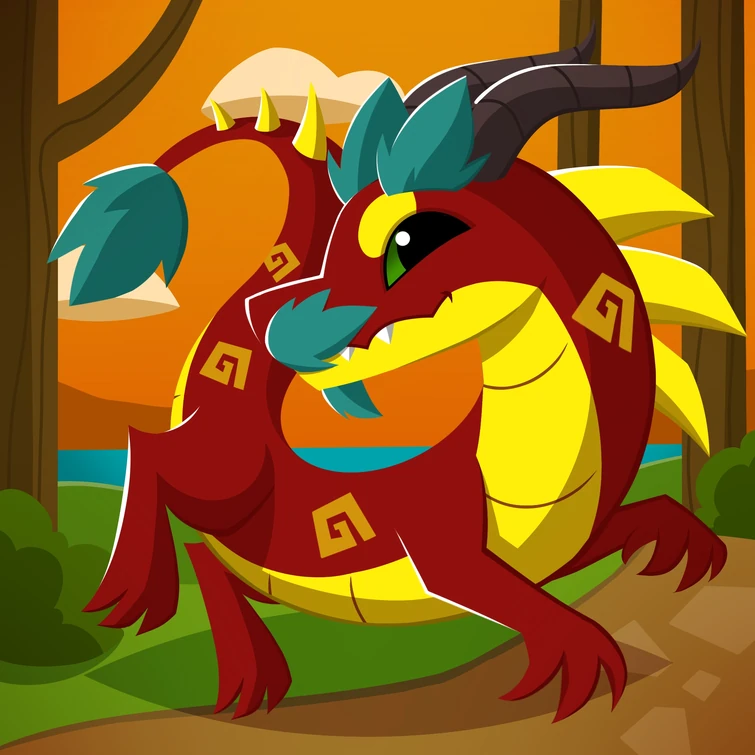 So uh I made an art of what the dragon in aj might look like | Fandom