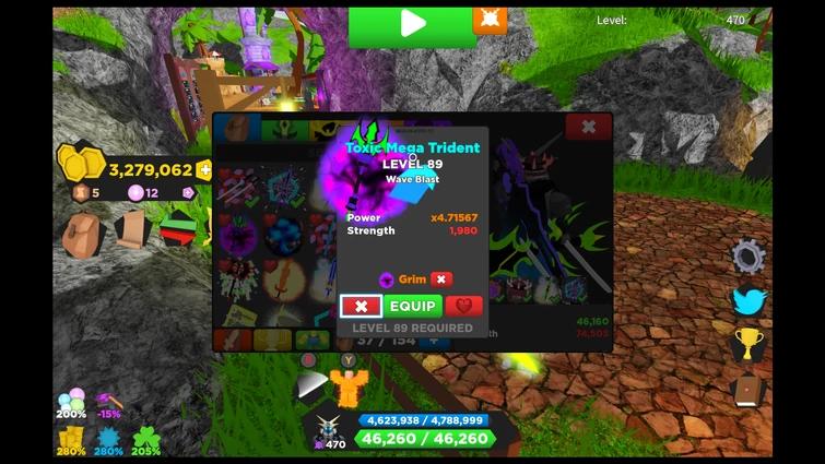 Rare toxic mega trident | Fandom