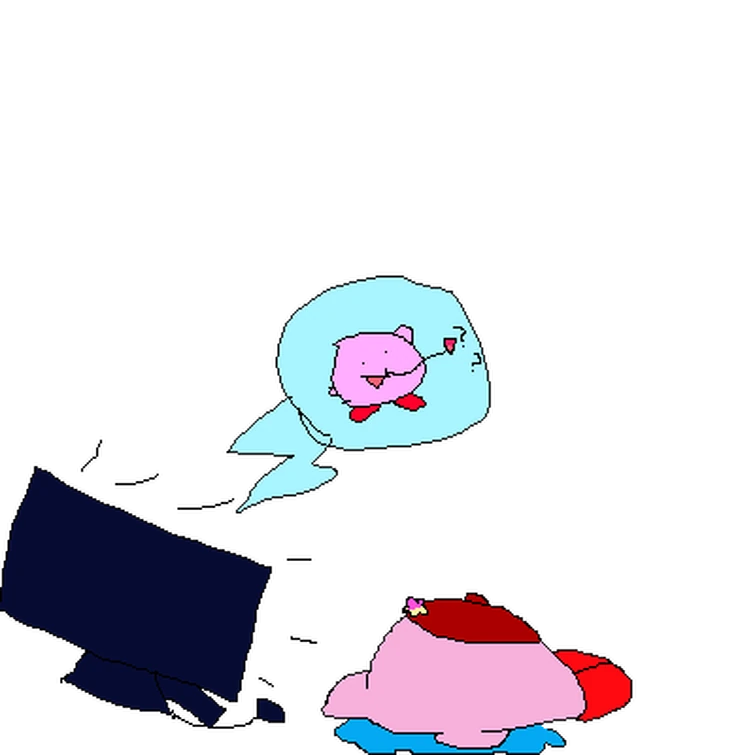short kirby wave gif | Fandom