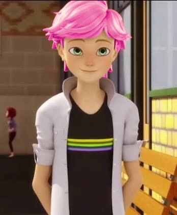 Adrien with pink hair | Fandom