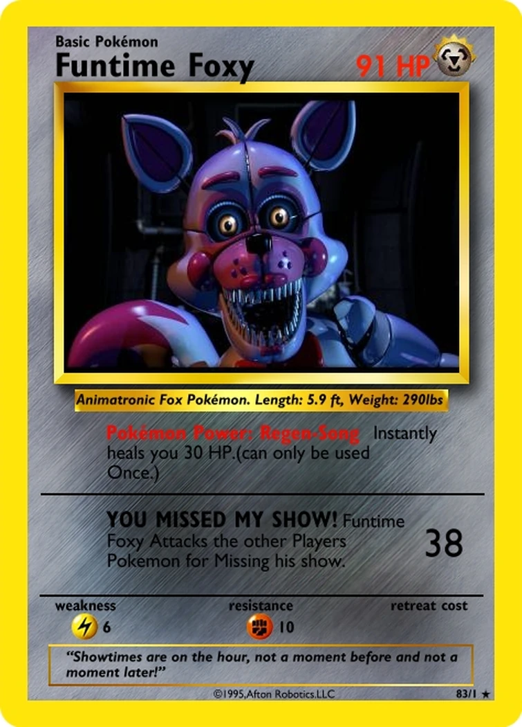 I made fnaf pokemon cards | Fandom