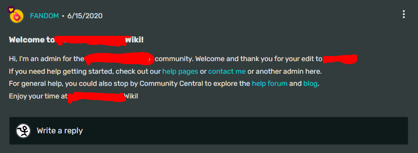 Help with FANDOM Bot Messages | Fandom