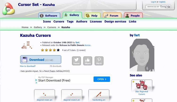 HOW TO GET PERSONALIZED CURSORS *ON WINDOWS PCS* (FEEL FREE TO ASK ...