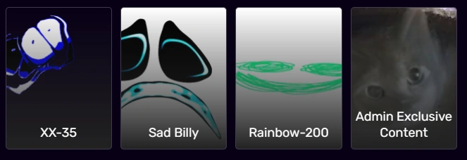 XX-35, Sad Billy, and rAinbow-200 go to look at the Admin Exclusive ...