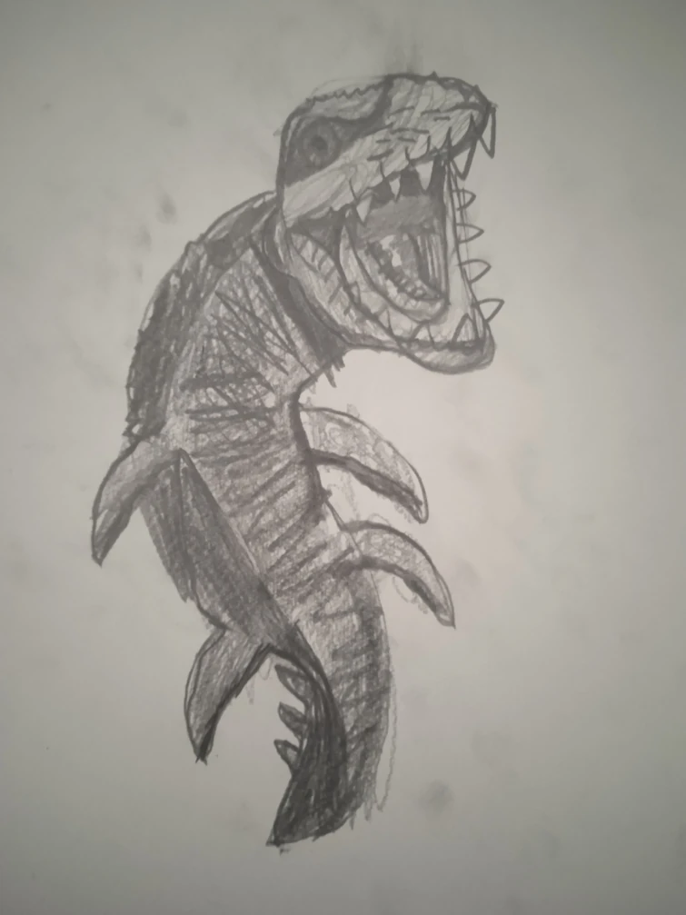 My sketch of a Mosasaurus | Fandom