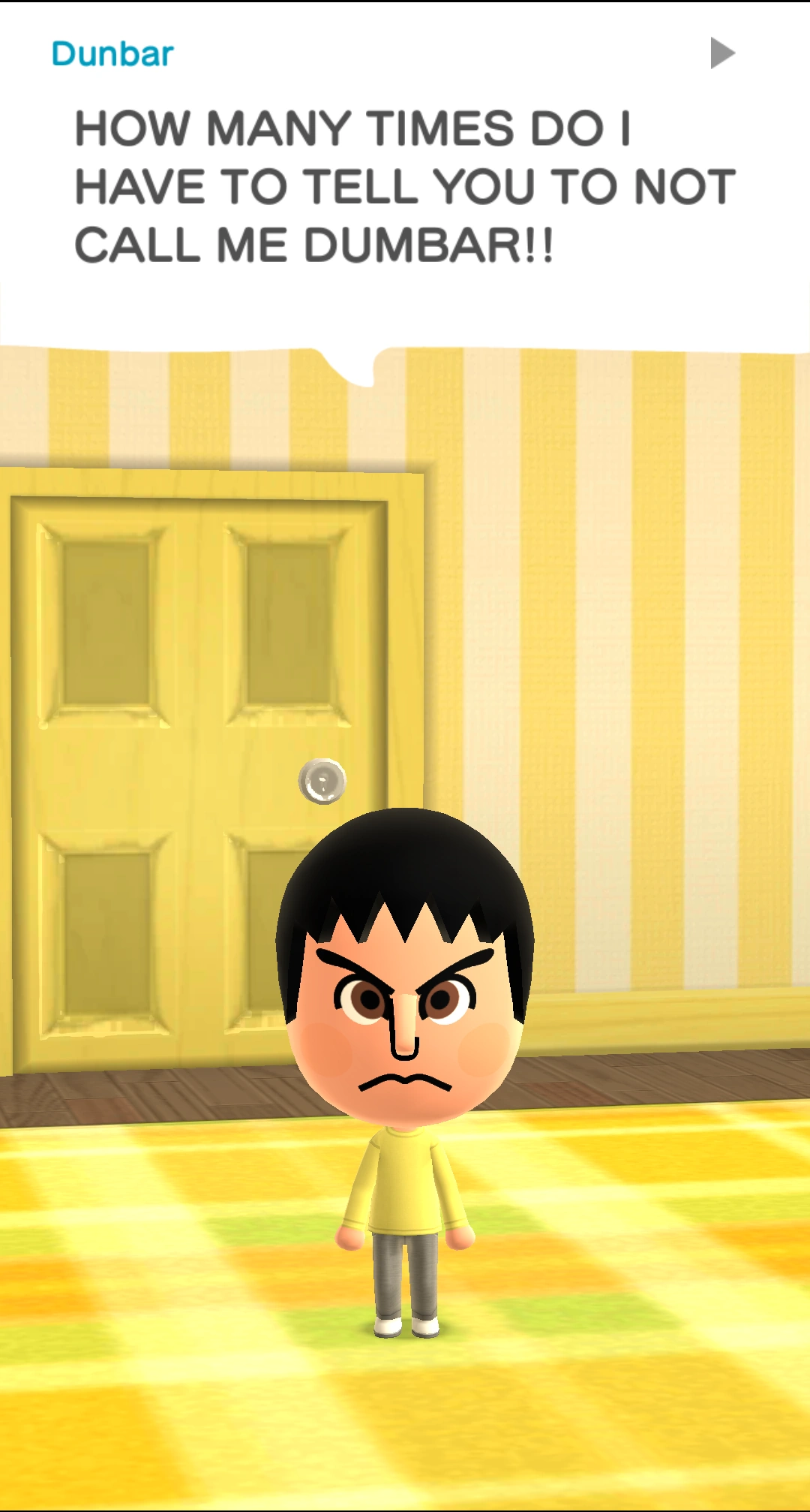 This catchphrase I gave Dunbar in Miitomo | Fandom