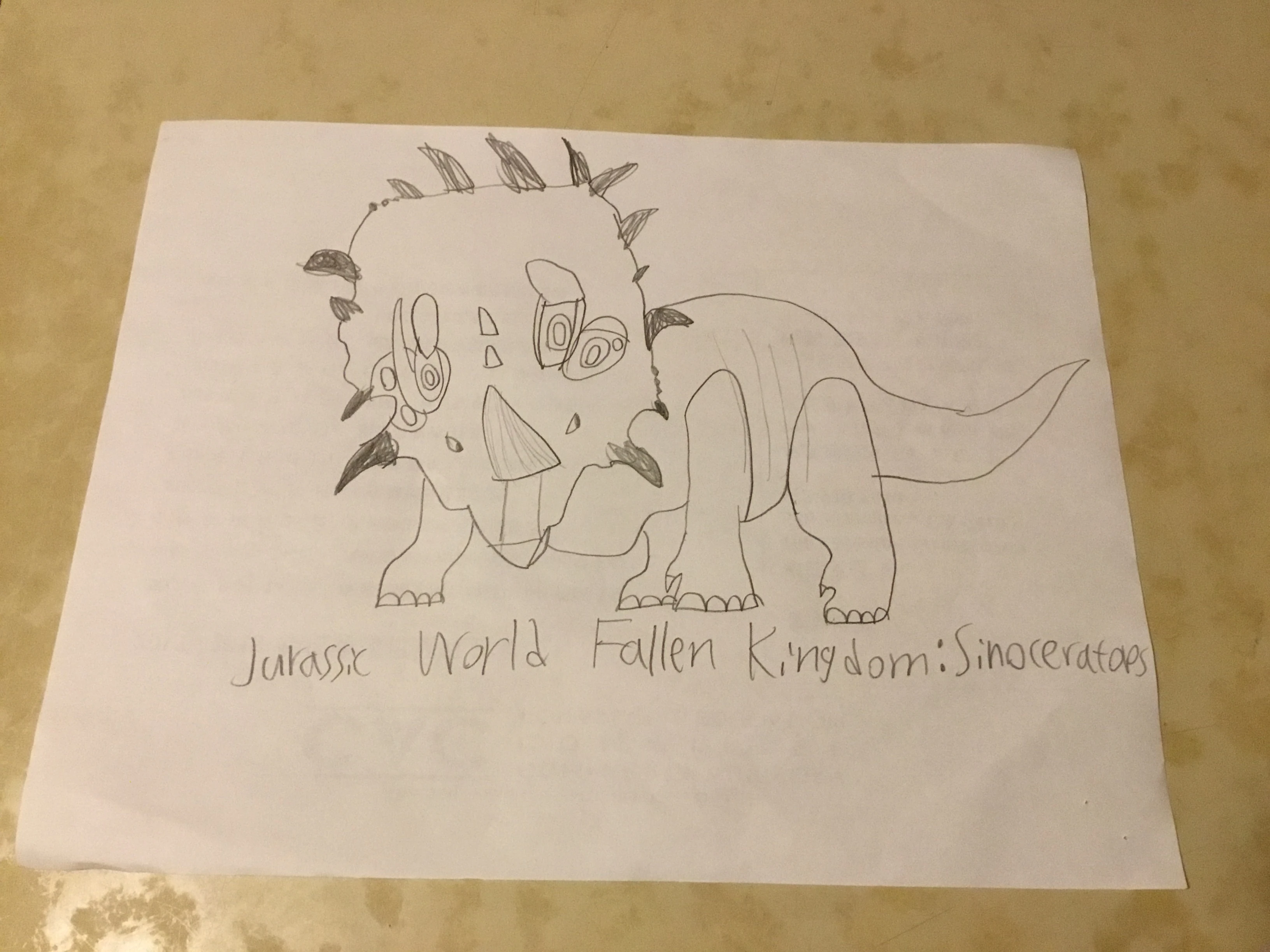 My Sinoceratops Drawing | Fandom