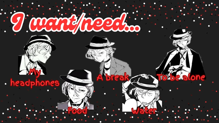 i made some bsd themed communication cards | Fandom