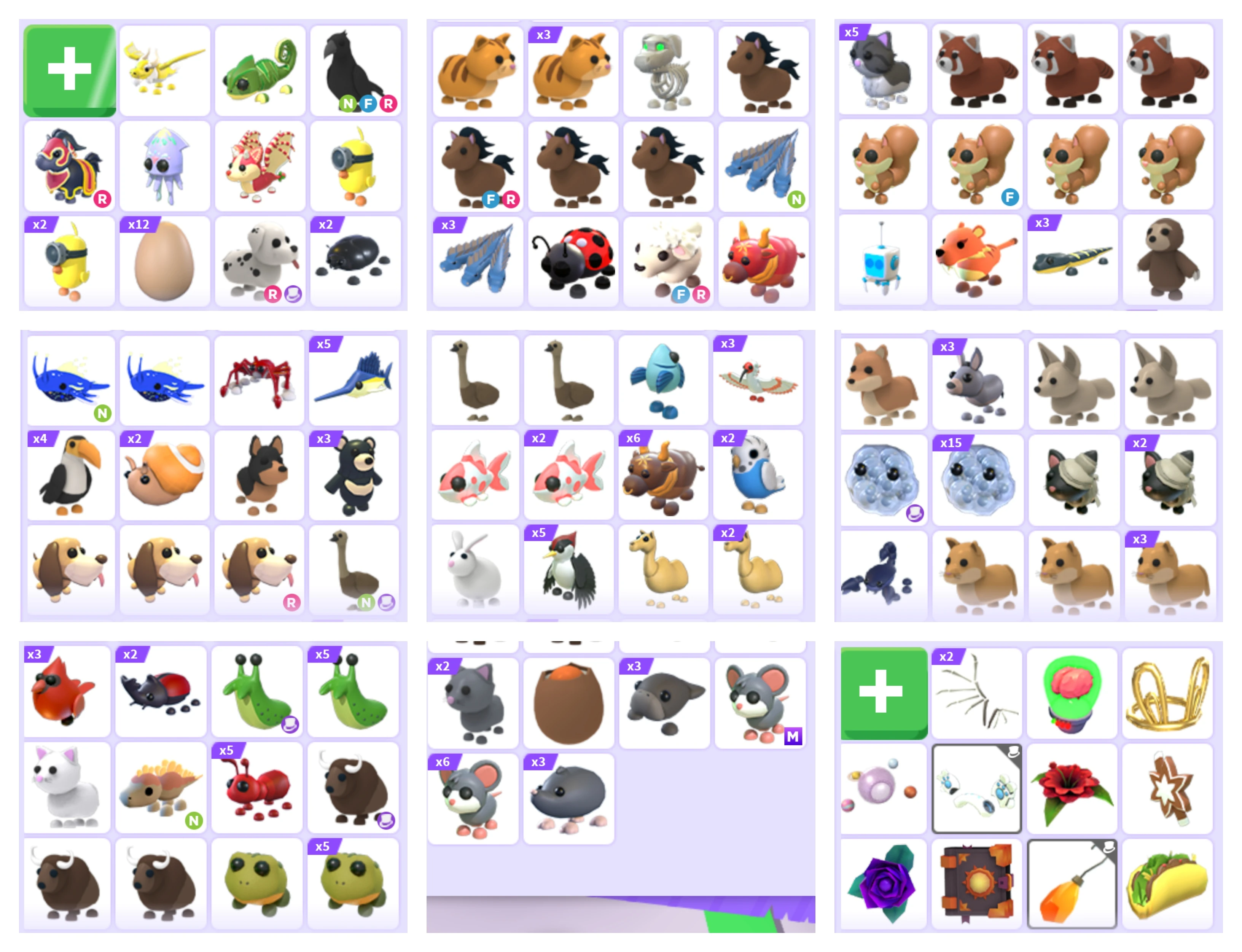 LF these pets in full grown or post teen (except for Sheeeep) Btw i ...
