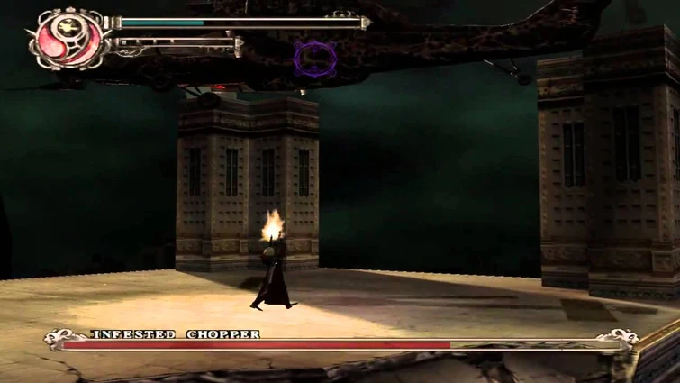 The infected chopper (DMC 2) vs Colossus of Rhodes (God of war 2) | Fandom