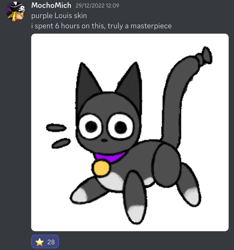 my shitpost concept art doodle still hasn’t been deleted on the discord ...