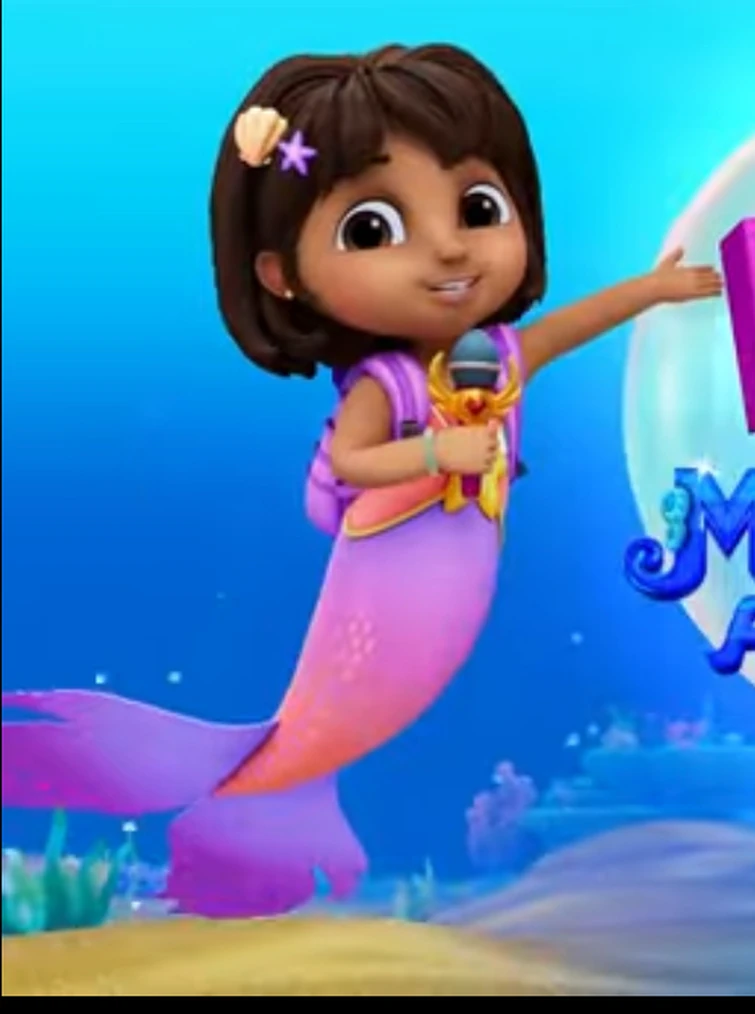 Mermaid Dora with a mircophone | Fandom