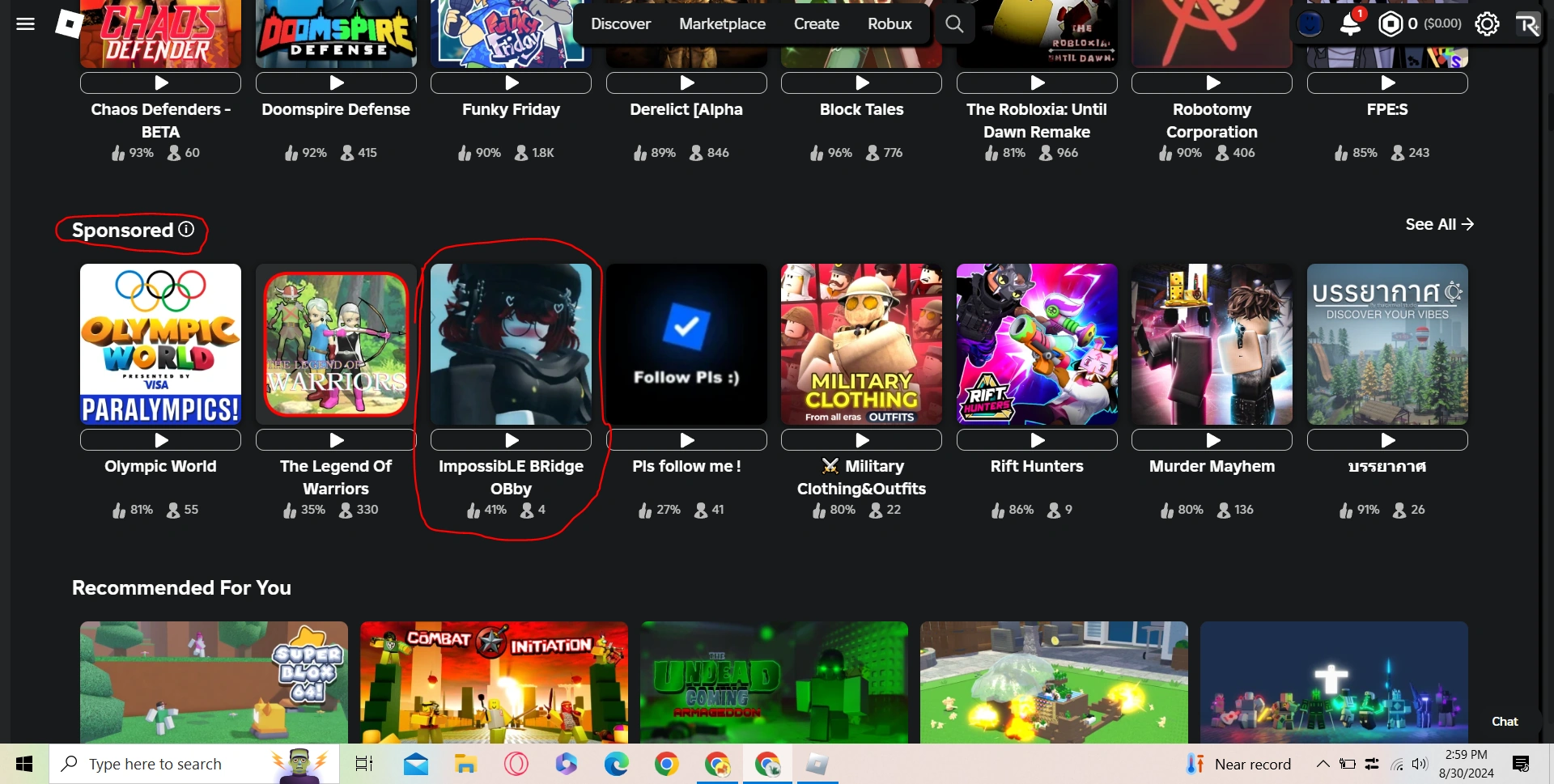 Roblox, what is this. I wonder why its getting dislike botted. | Fandom