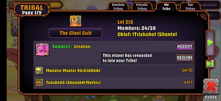 is there any way to block someone from requesting to join your tribe ...