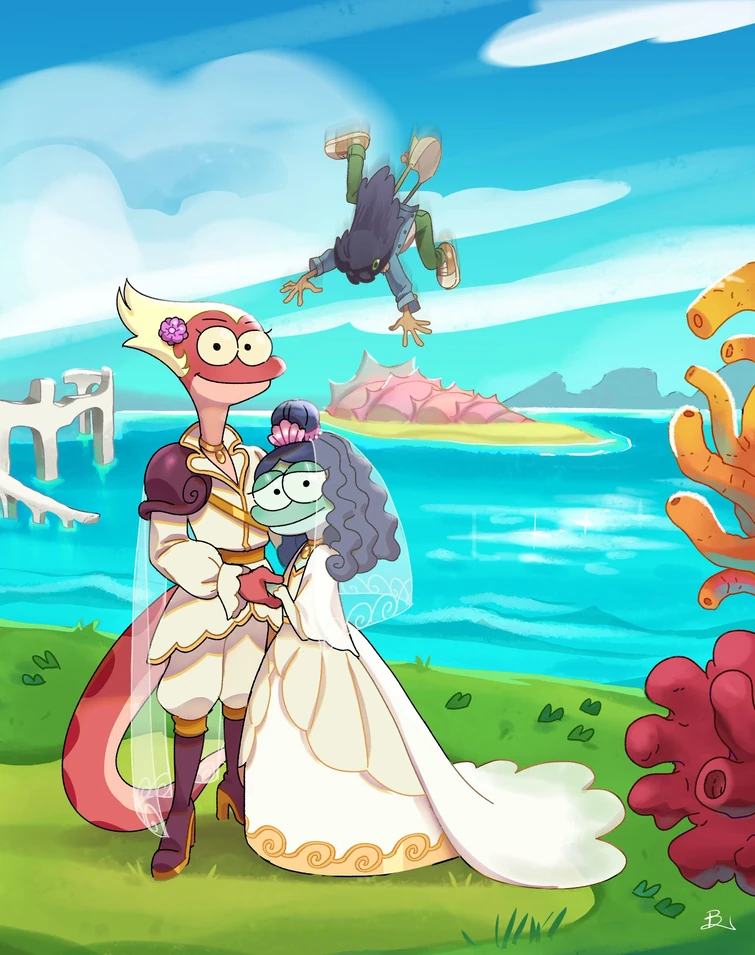 zeazeo's fan art of epilogue Marcy, Yunan & Olivia | Fandom