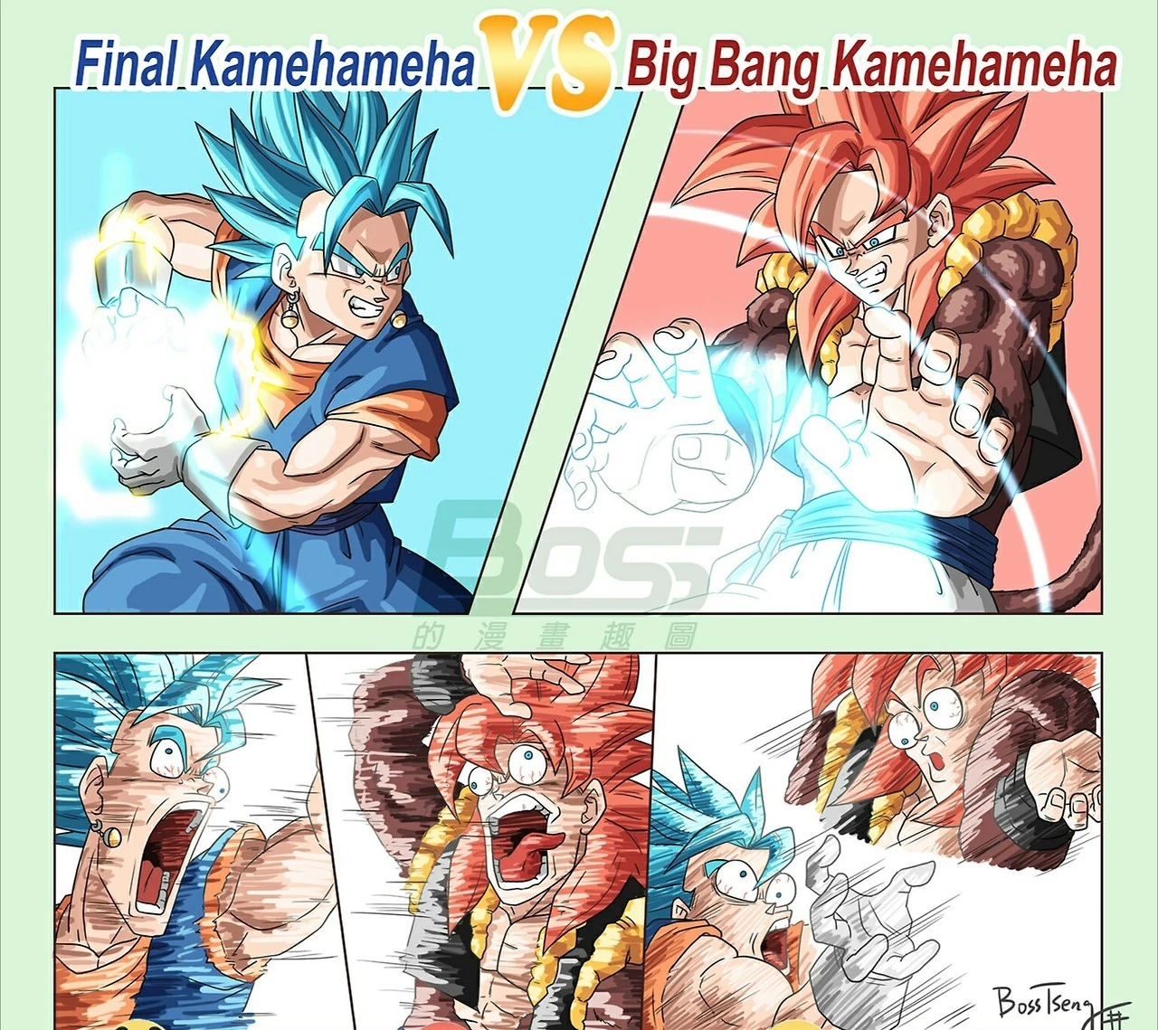 How SSJ4 Gogeta VS SSJ Blue Vegito would actually go | Fandom
