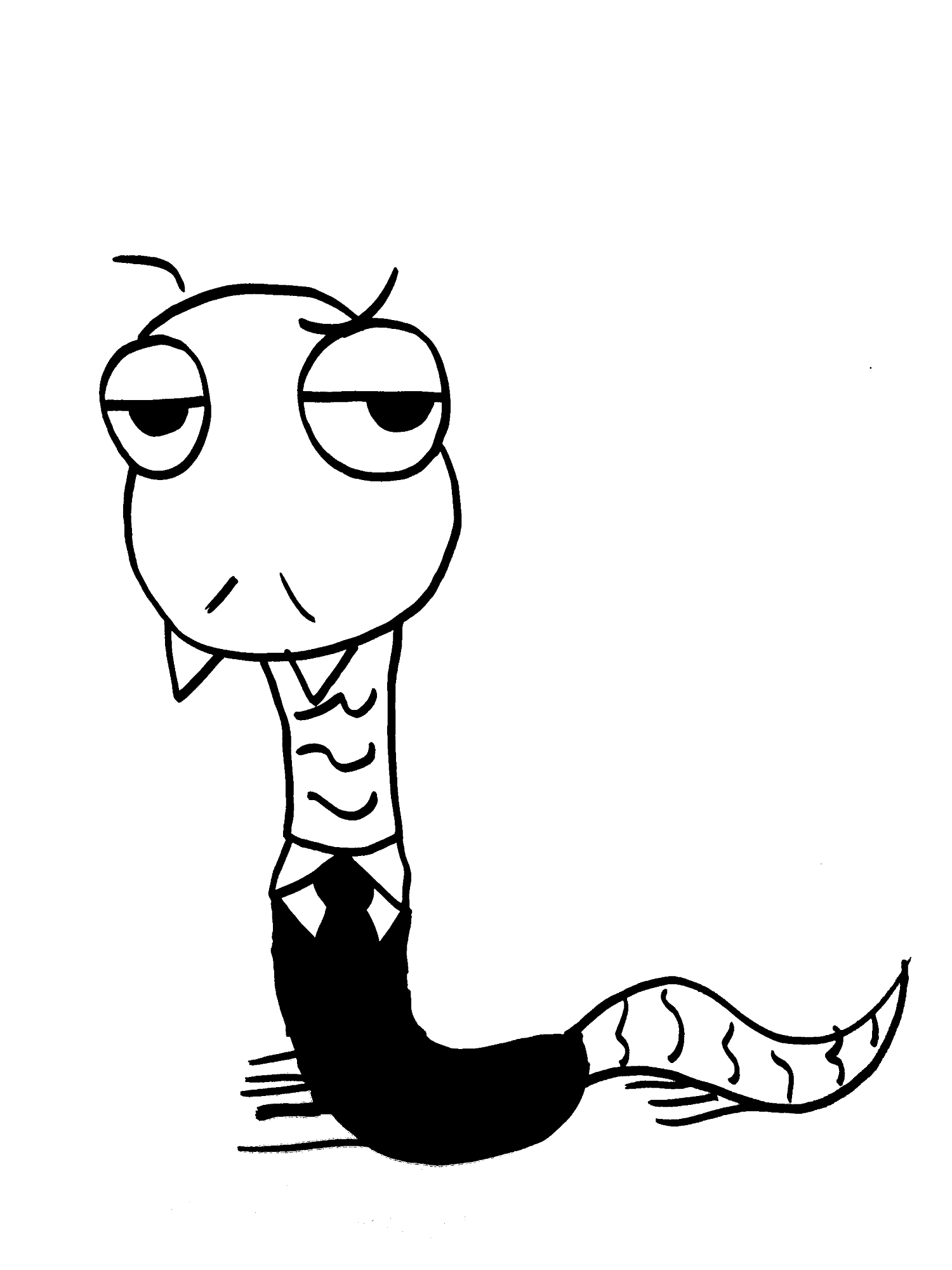 Our drawing of Mr. Snake from the original Bad Guys books | Fandom