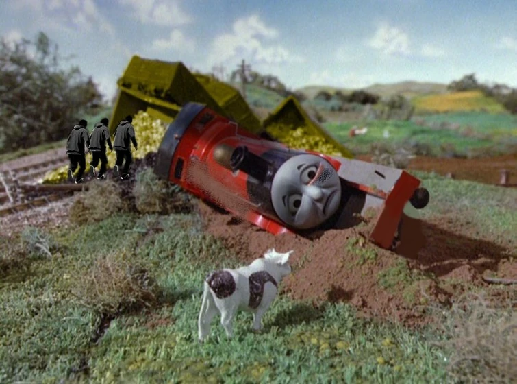 After derailing James, they managed to grab the gold until Thomas and the Breakdown Train ...