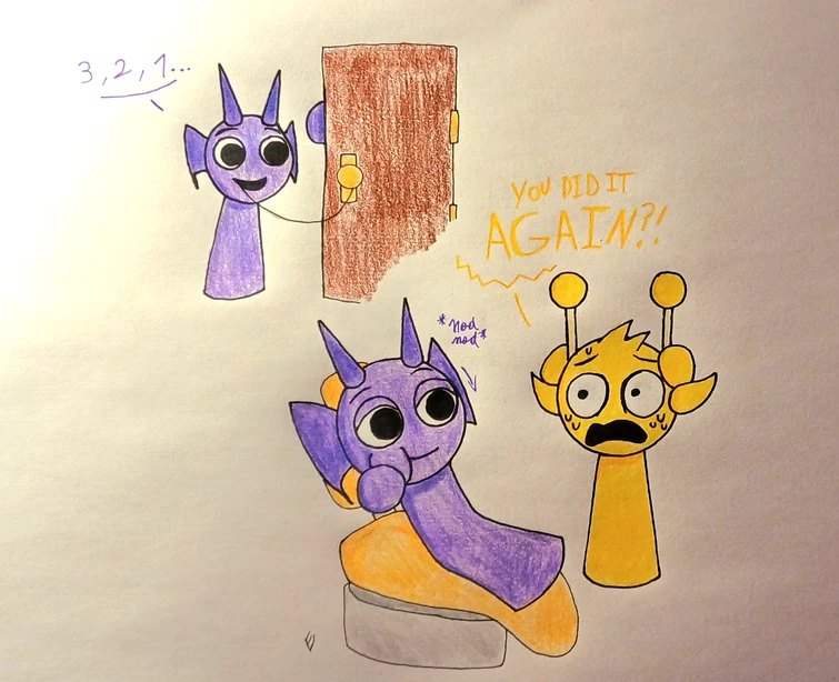 Sharing the lore of my Sprunki AU, part 3 : "Where the dragons went ...
