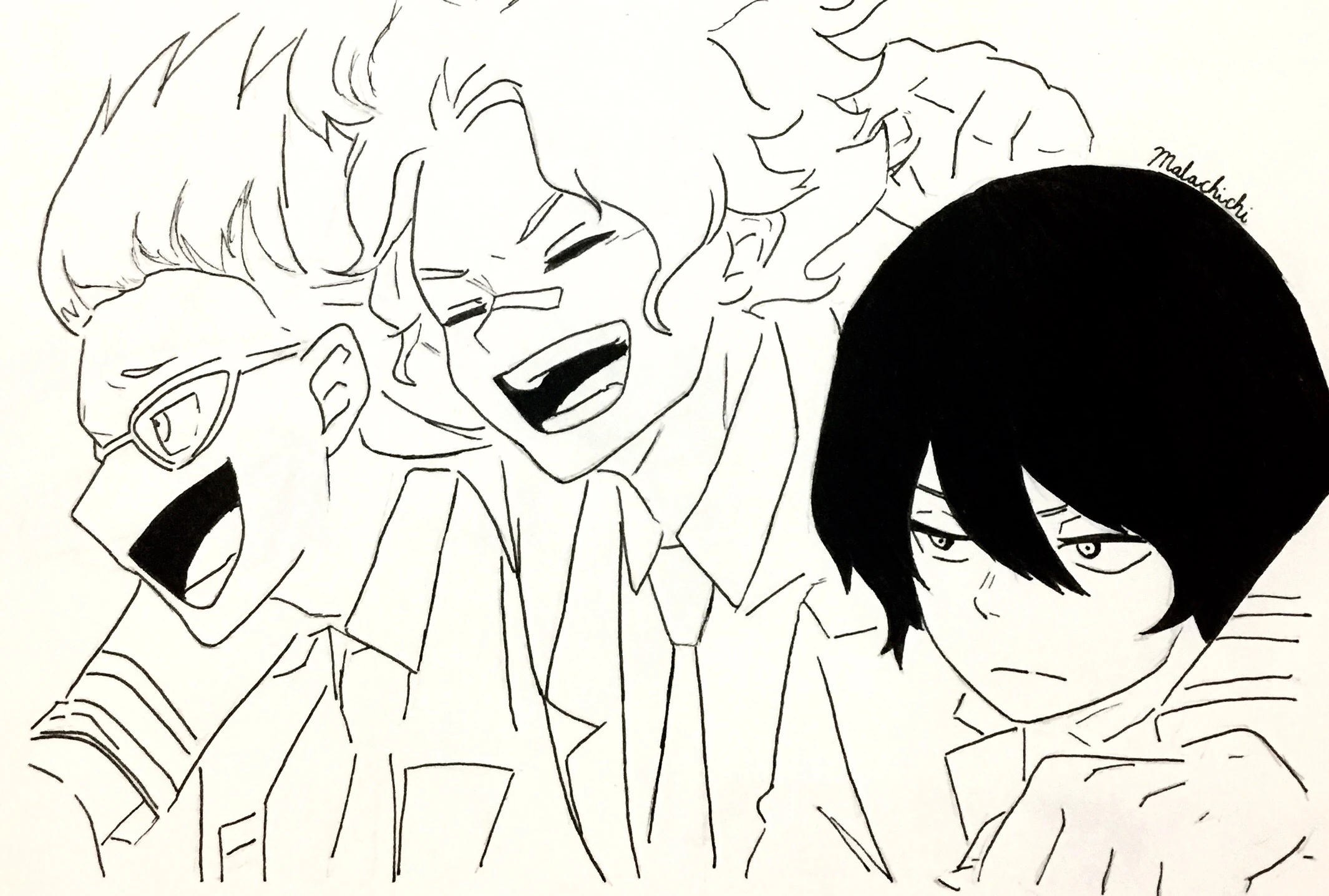 Yellow, yellow, yellow! I drew the BEST MHA Squad again! | Fandom