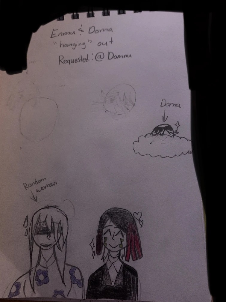 Mitsuri drawing an enmu with Doma drawing | Fandom