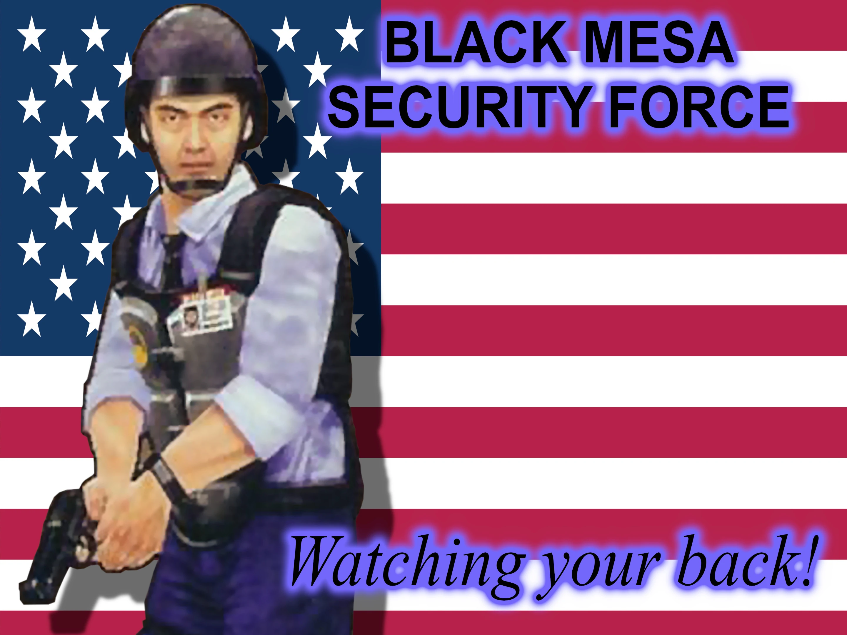 Had a go at remaking one of the Black Mesa posters from the PS2 port of ...