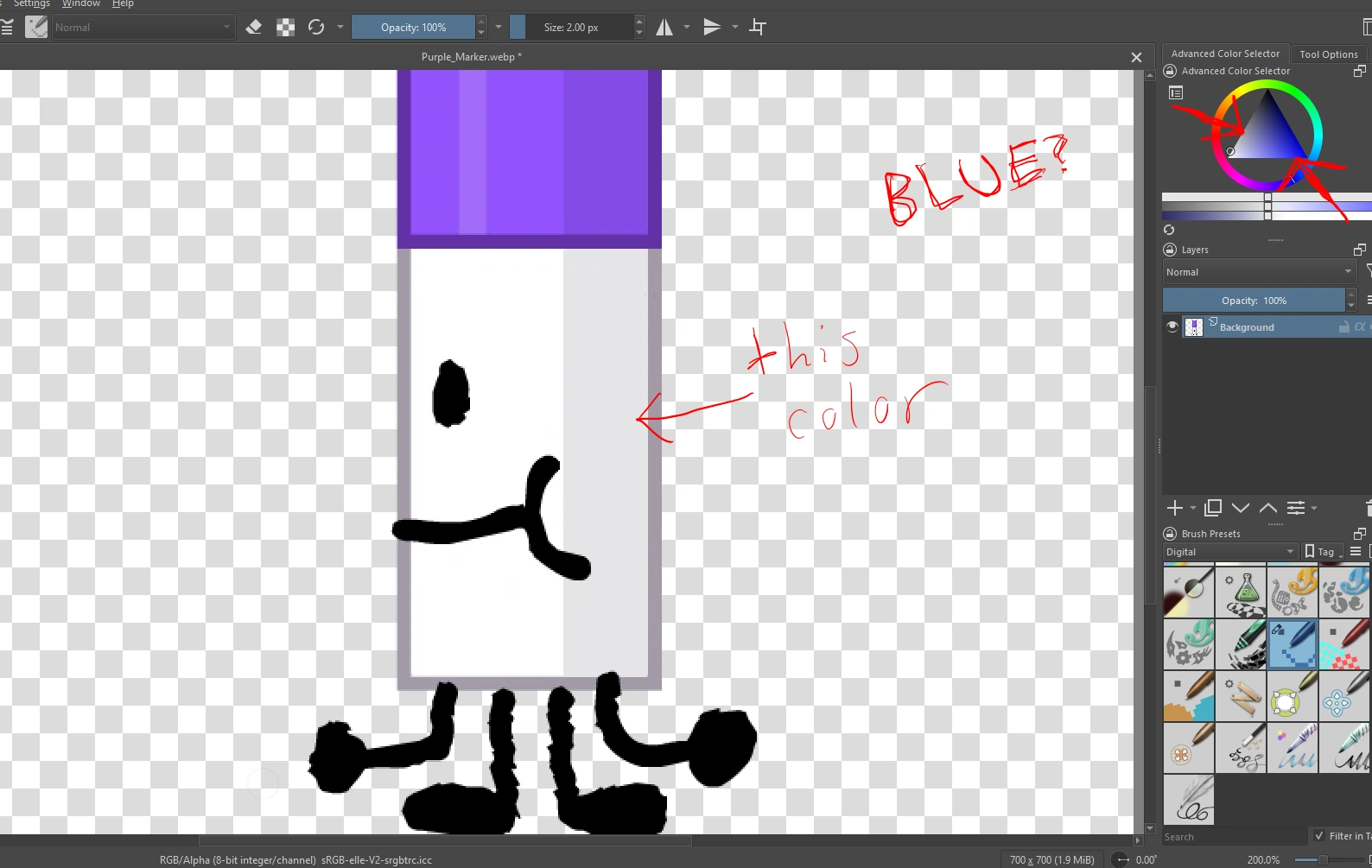 purple marker's secret... | Fandom