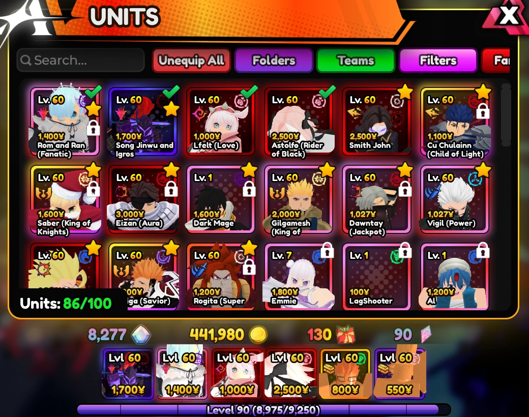 Is it a good inventory for a Lv 90? | Fandom