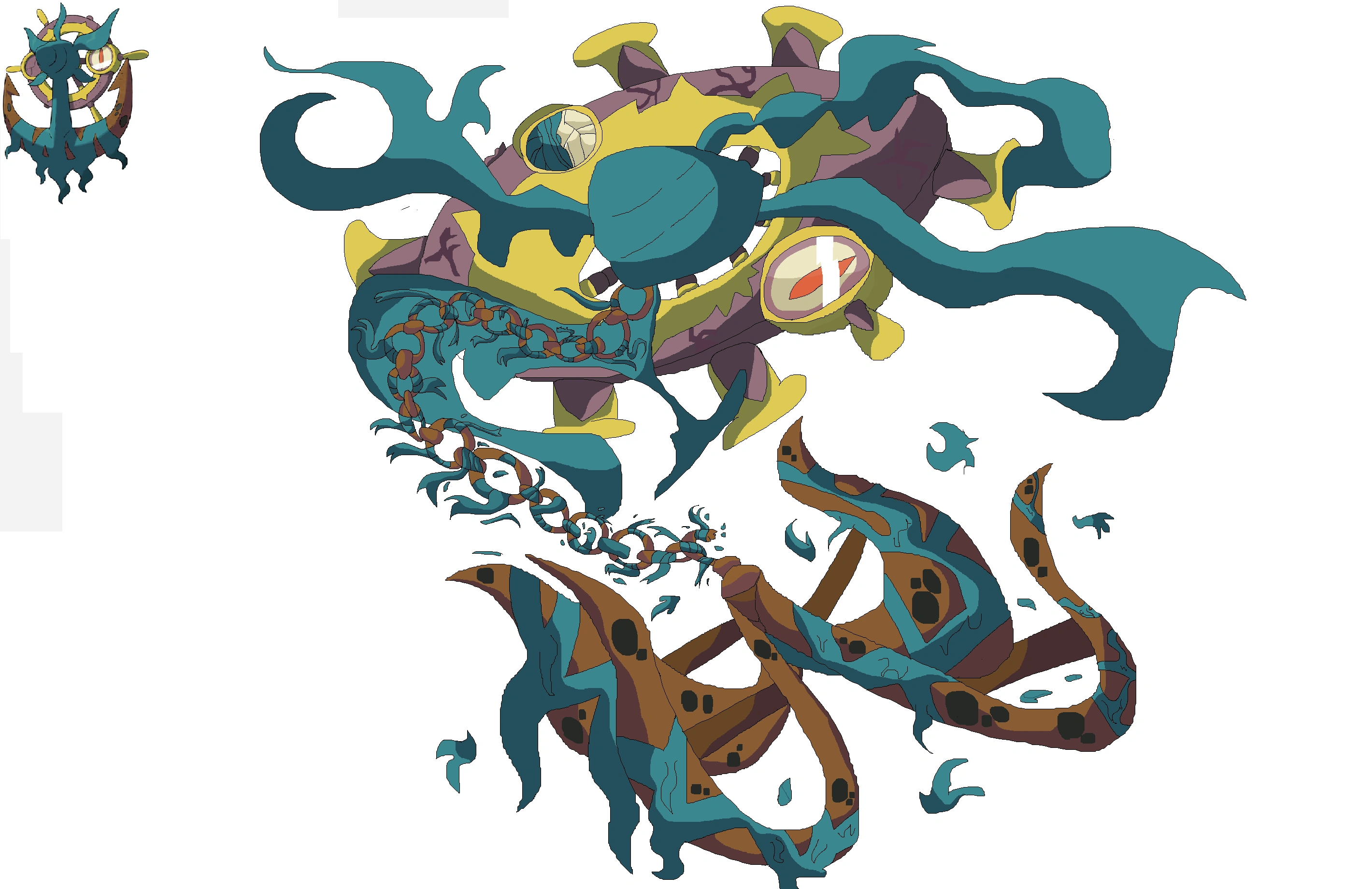 Dhelmise is one of my favorite undderated pokemon so i made a mega ...