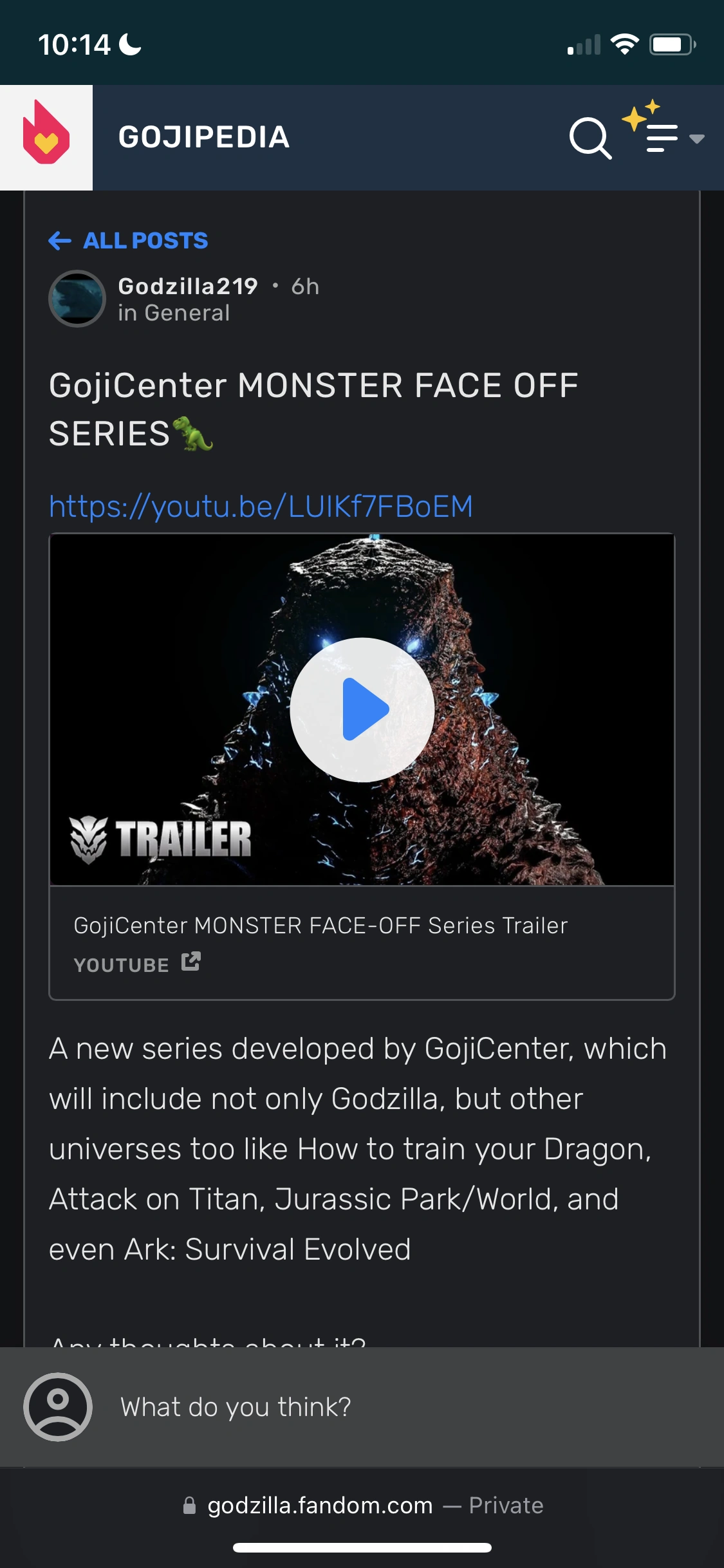 Gojipedia problems | Fandom