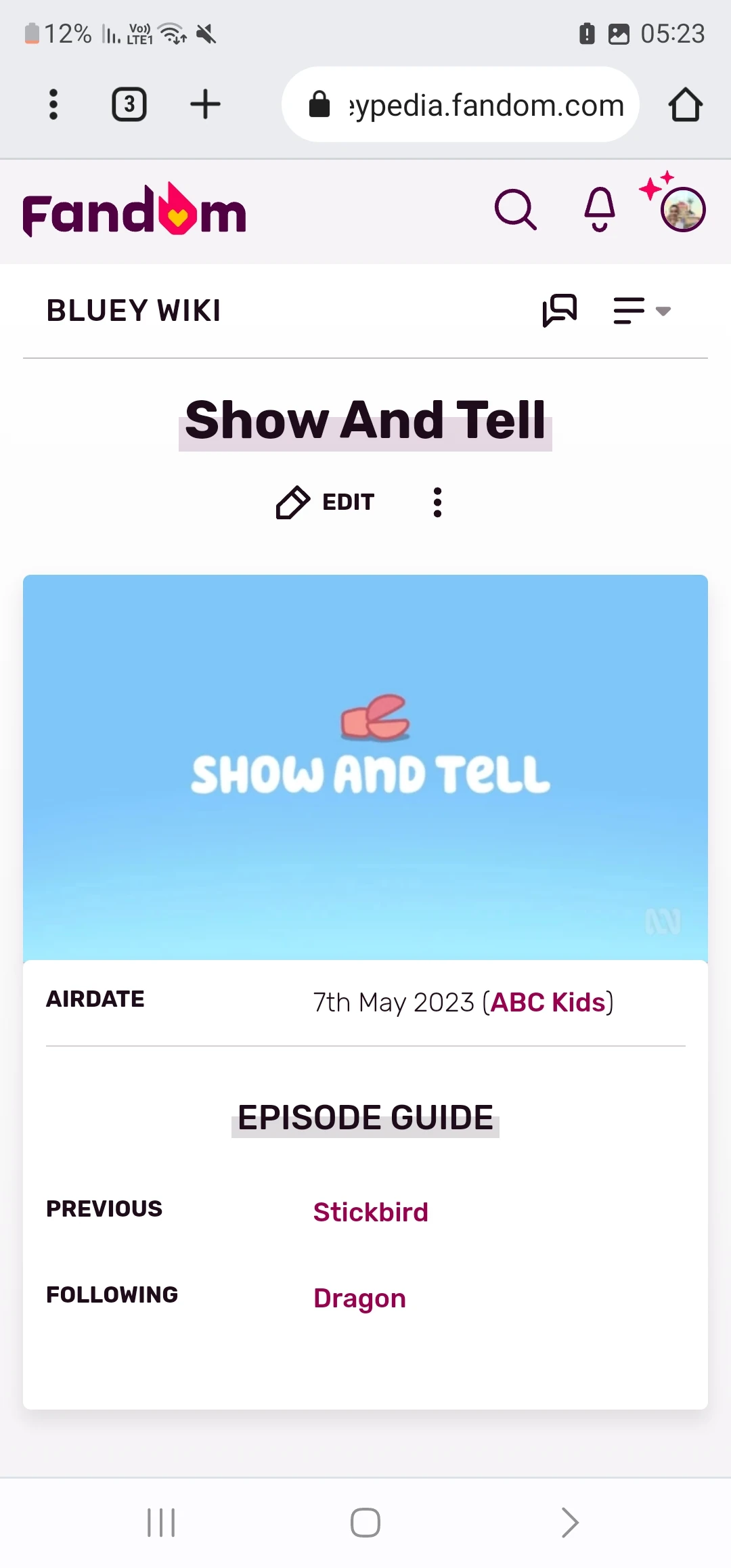 I put the Show & Tell title card on this page. This my first time I put ...