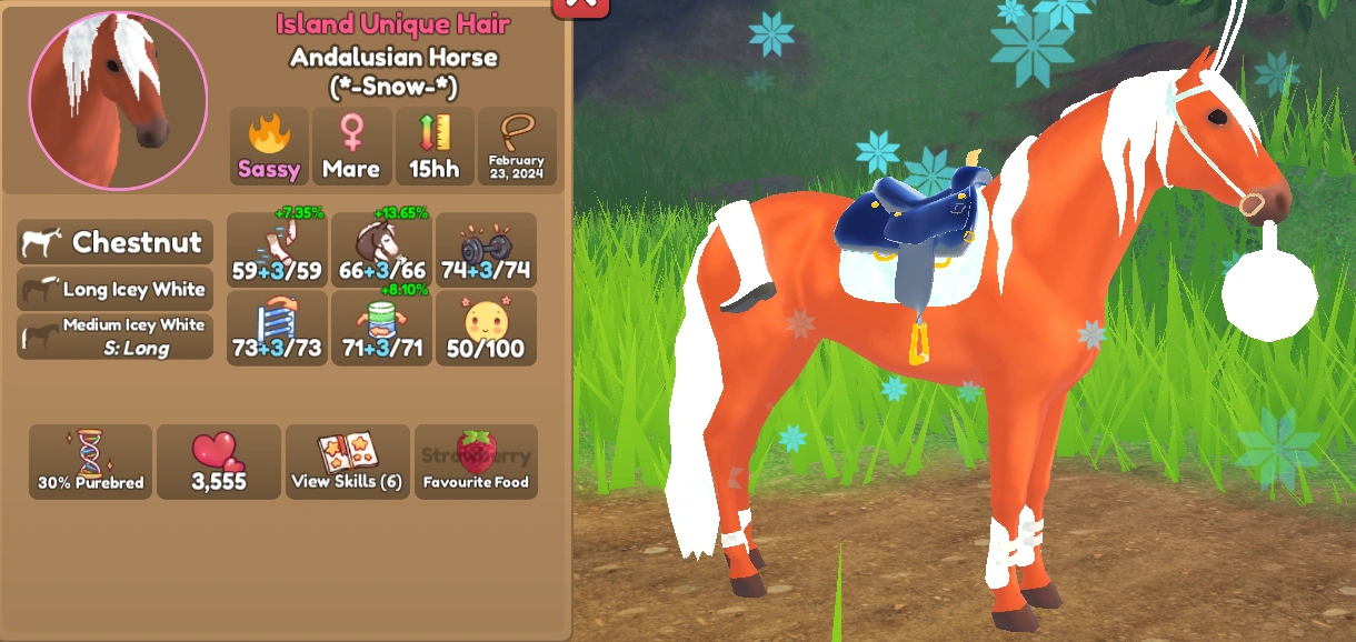 LAO on icey white chestnut andy! | Fandom