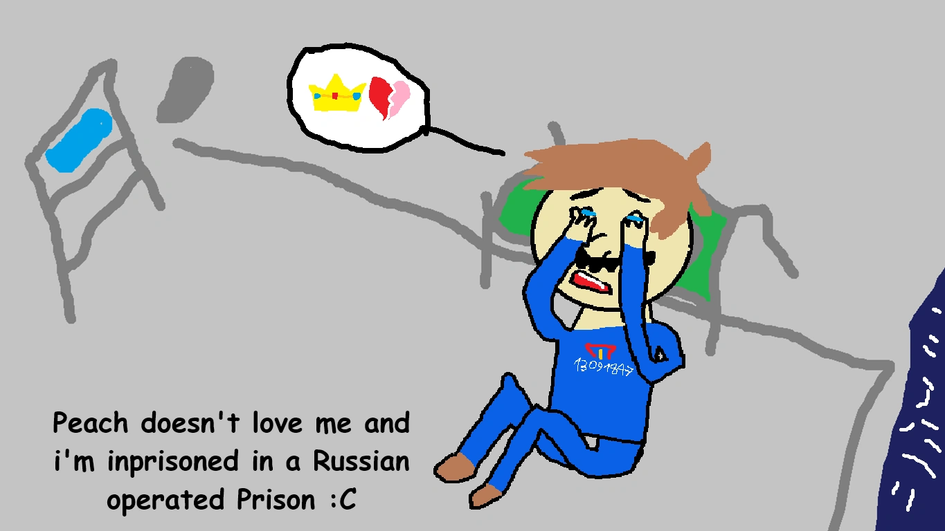 Mario crying in Prison Heart Broken | Fandom