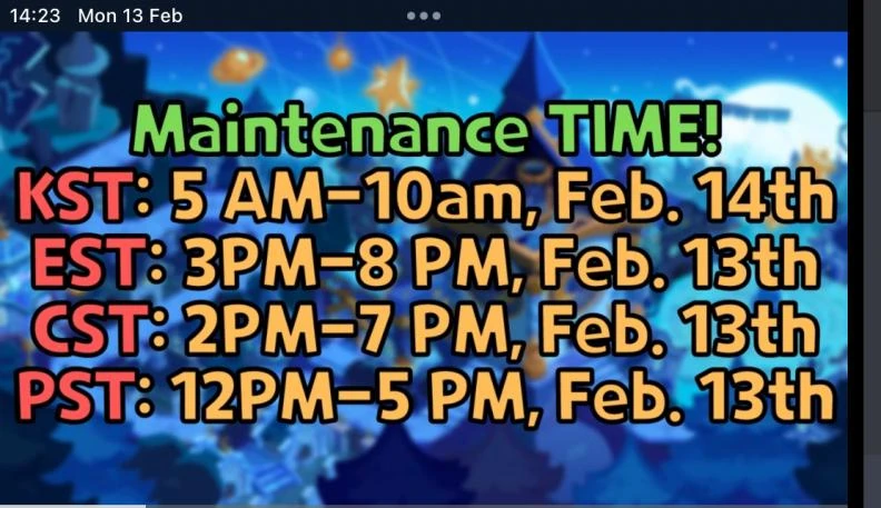 MAINTENANCE TIMES | Fandom
