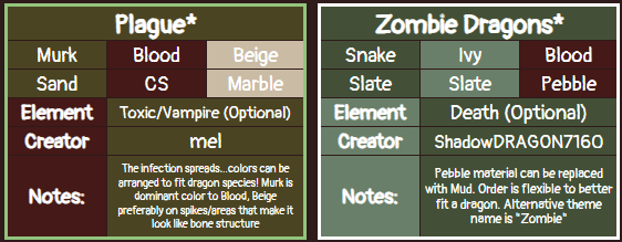 LF Plague & Zombie themed world dragons!