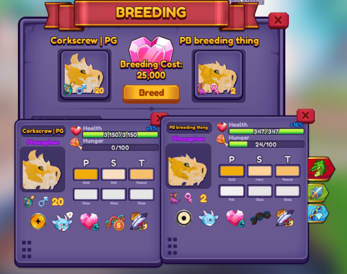 Pristine Gold phoca breeding wip. Part uhhh idk i forgot | Fandom