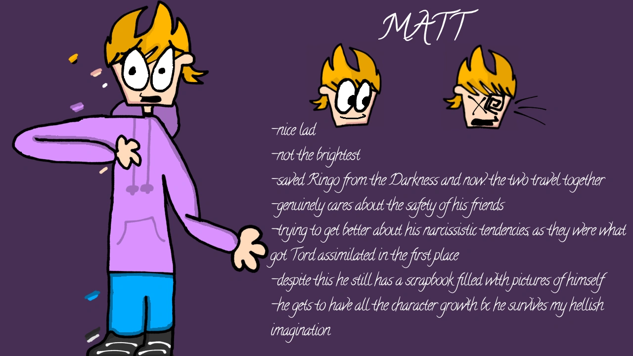TBOTE Matt and Tom reference sheets (I APOLOGIZE FOR BACK-TO-BACK BUT ...