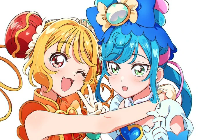Cure Spicy and Cure Yum-Yum drawn by the character designer today | Fandom
