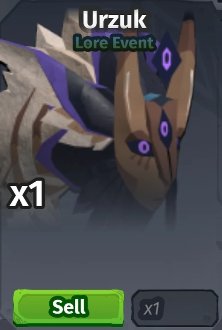 im so glad i sold my urzuk for 80k | Fandom