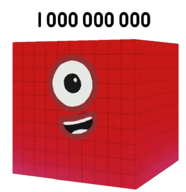 Numberblocks 1,000 to trillion (not harassment) | Fandom