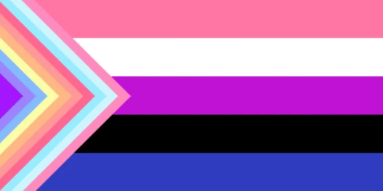 Made two flags that represent my gender and sexuality a bit. | Fandom