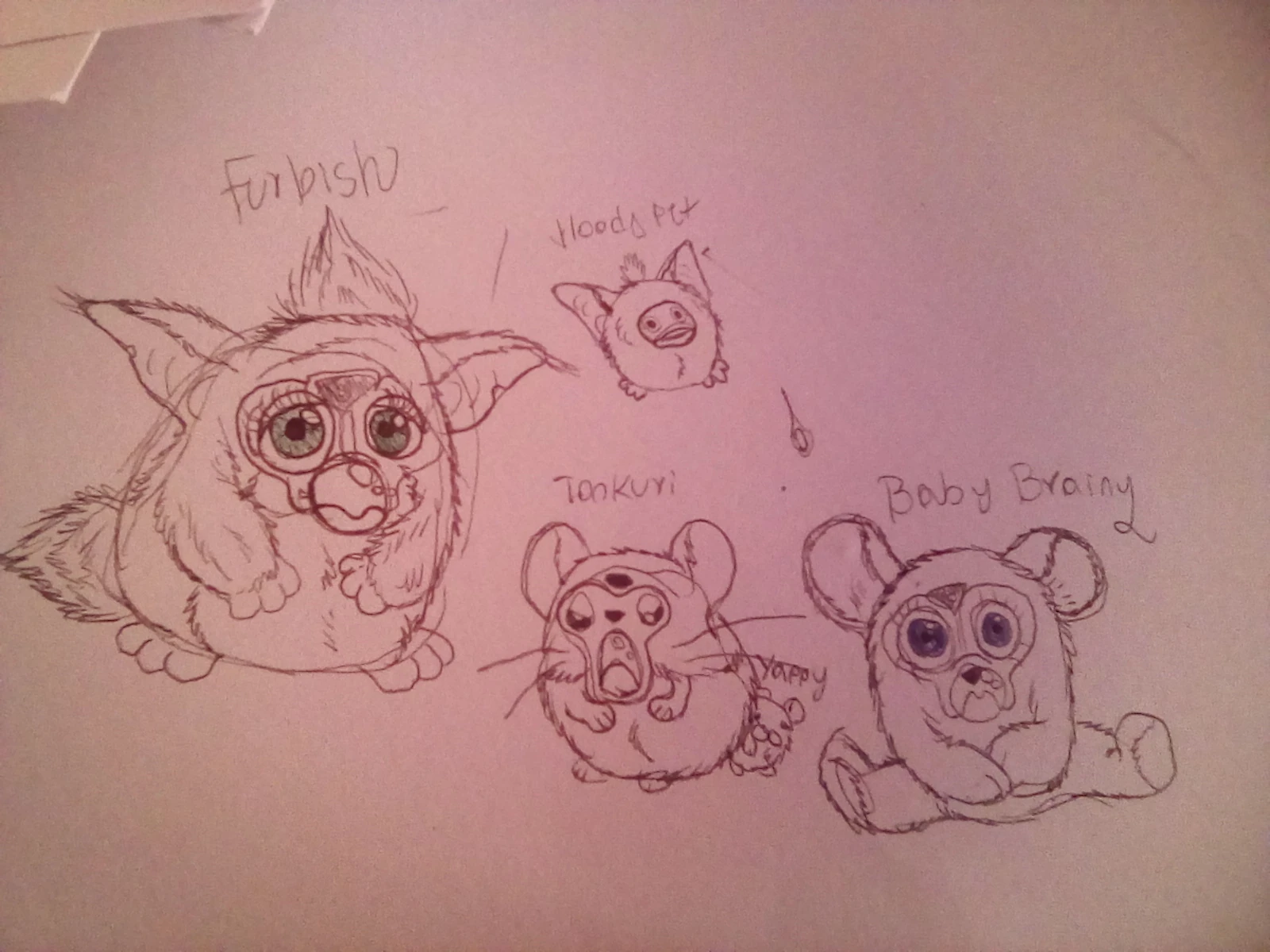 Drawings of Furby fakes | Fandom