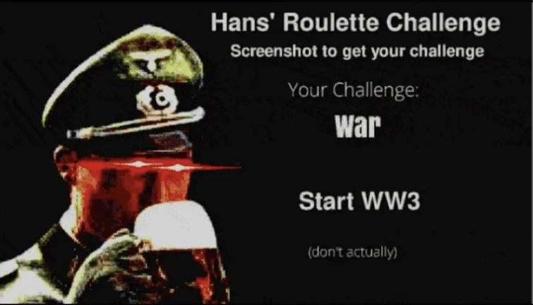 HESSS BACKKK!!!! Hans roulette challenge! its been like a year or so, and uhh thought I bring it ...