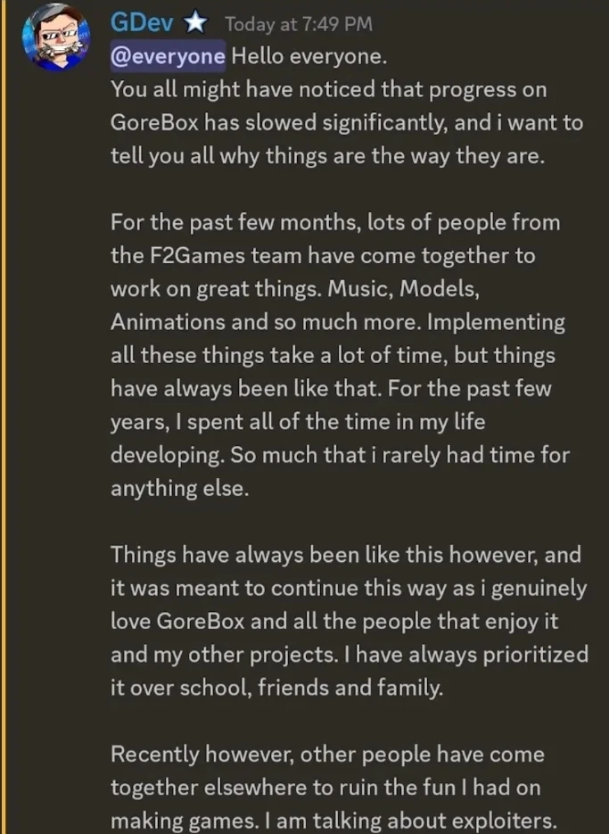 Important message from GDev | Fandom
