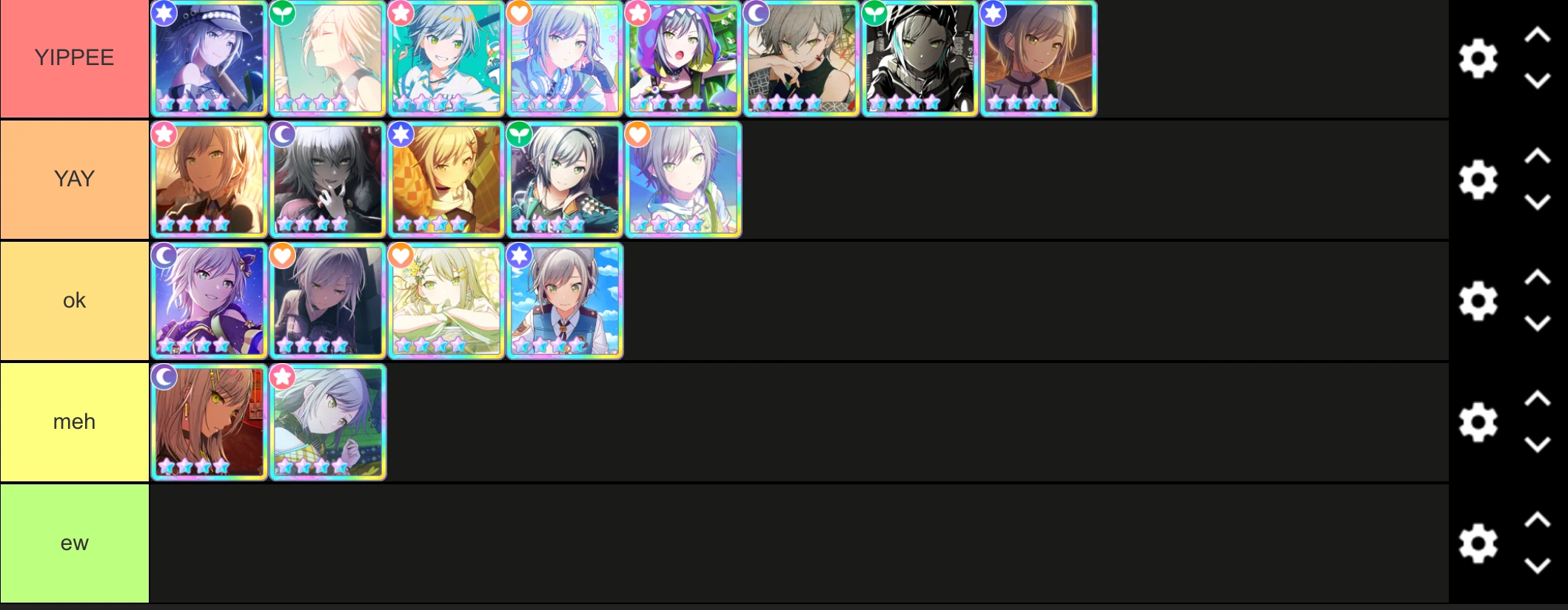 SHIHO CARD TIER LIST!! | Fandom