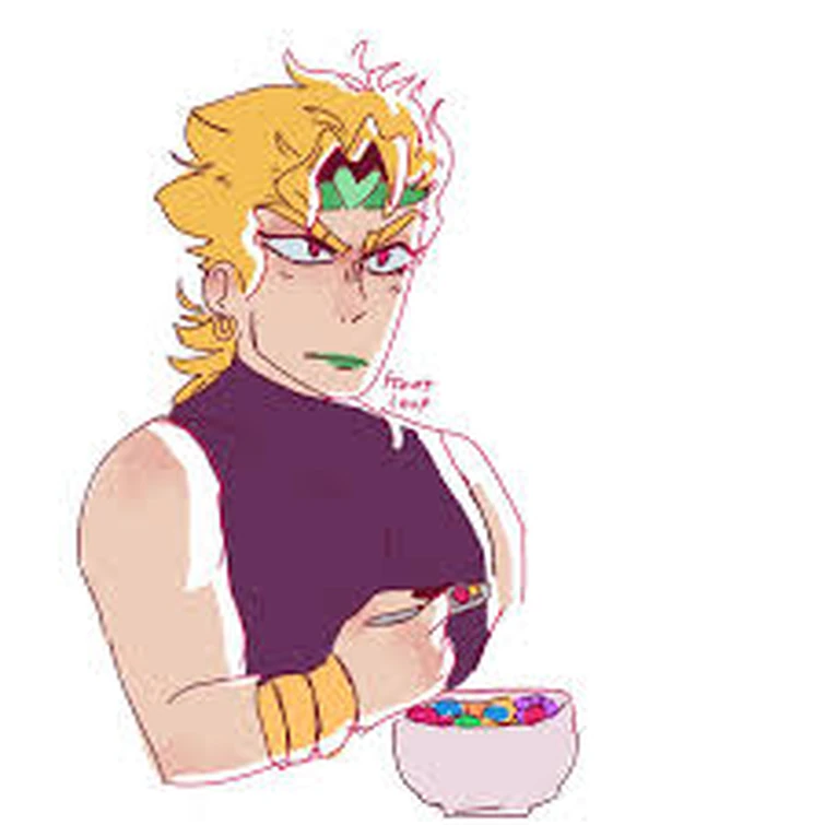 DIO eating fruit loops | Fandom